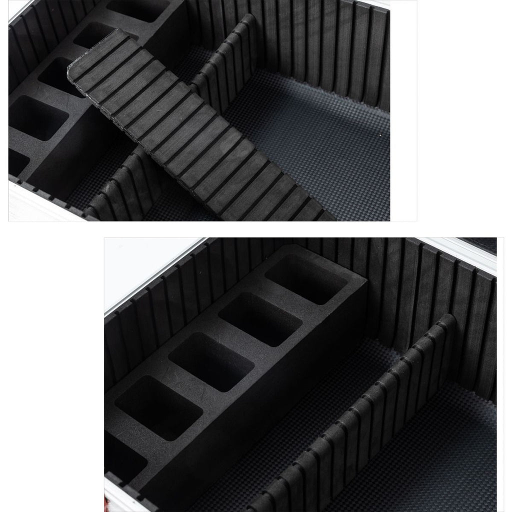 JC Black Ice Cube 6 Clipper Sliding Barber Portable Travel Case #JBC00 ...